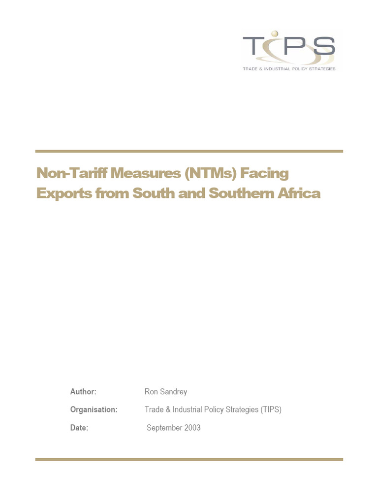 NTM Desktop Study Final Report | PDF