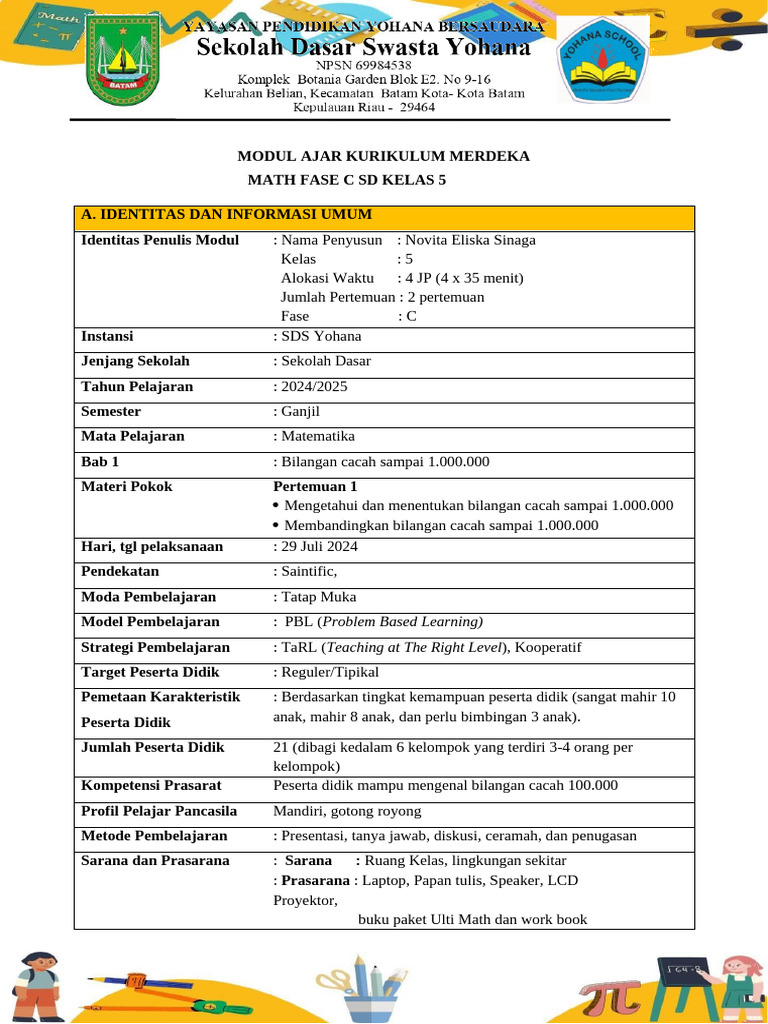 New Modul Kls 5 Math | PDF