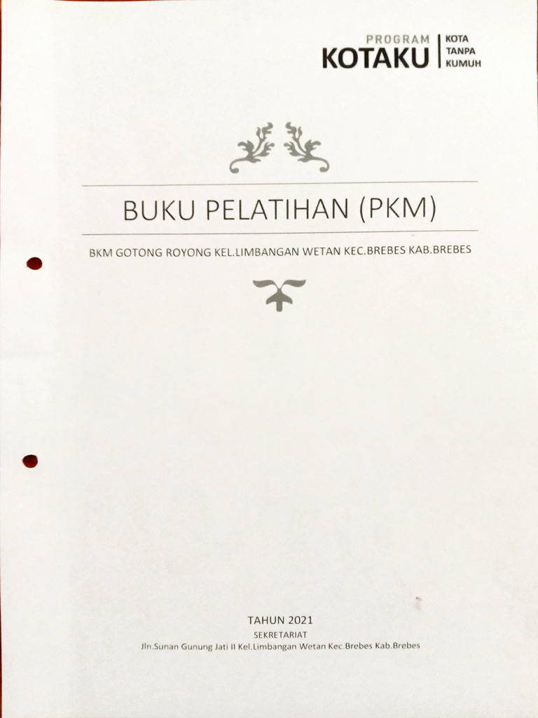 Buku Pelatihan 2021 (BKM GOTONG ROYONG) | PDF