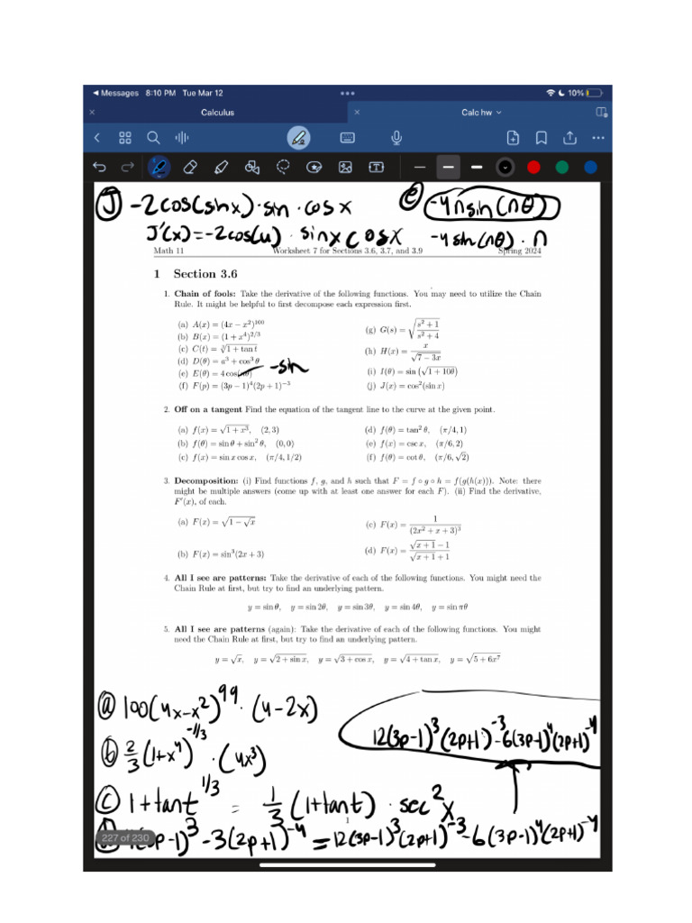 Math HW Calc Ucm | PDF