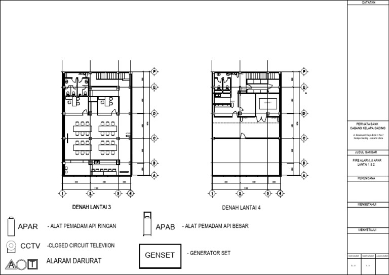 12.PERMATA KP - GADING - Apar & Genset-Model | PDF