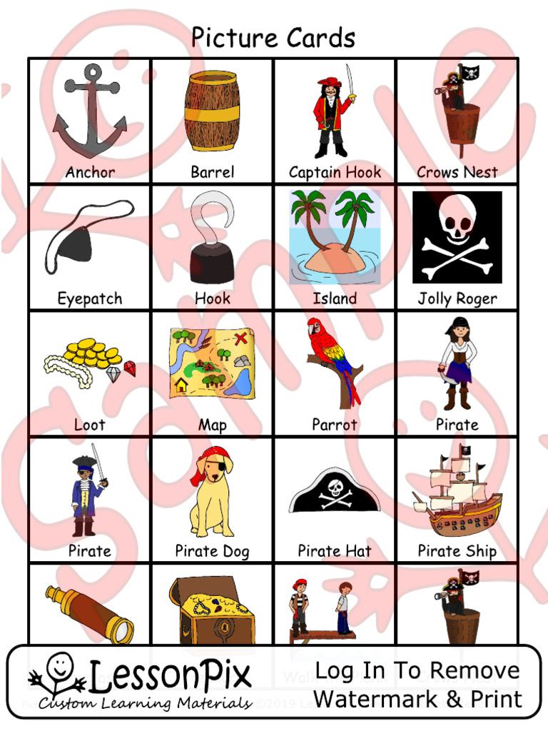 Pirate+Vocabulary Material 7242135 | PDF