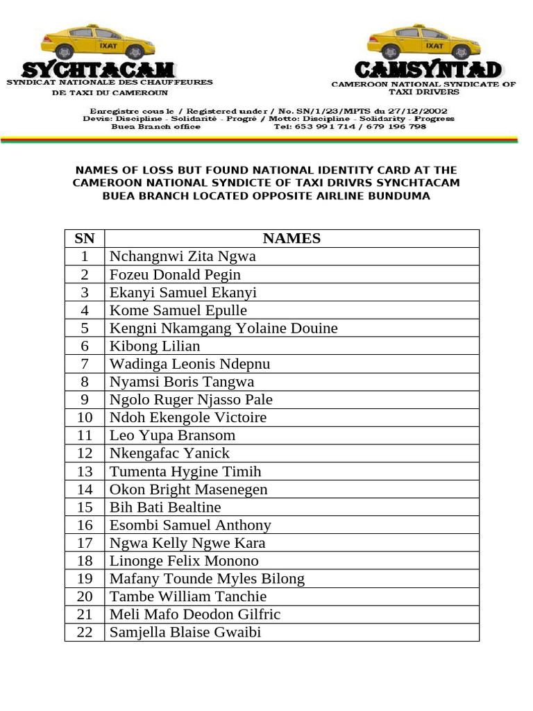 Name List | PDF