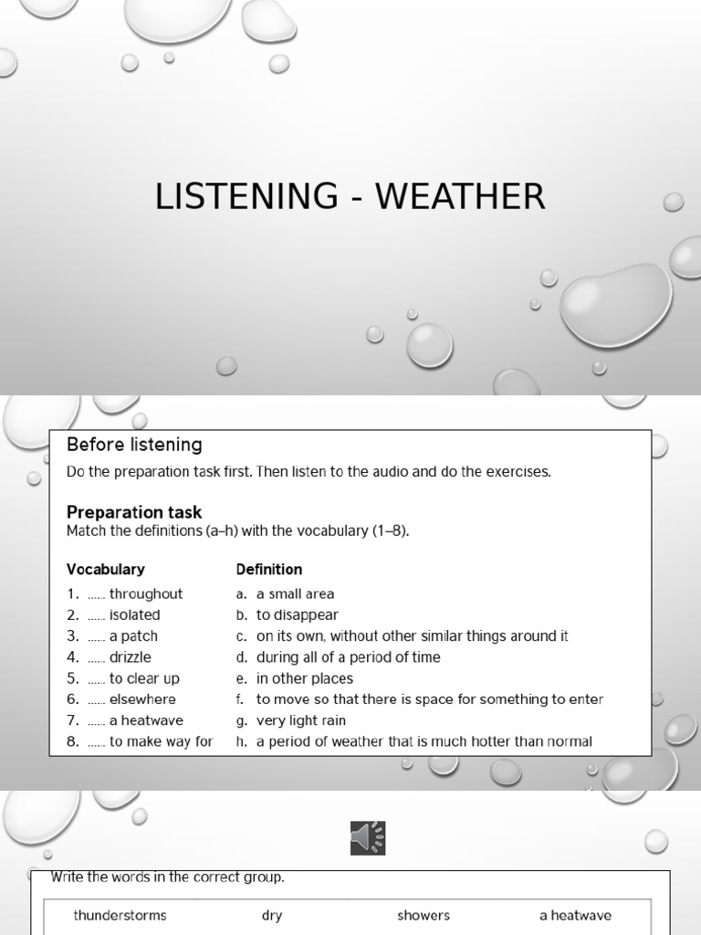 06.04 - Listening - Weather | PDF