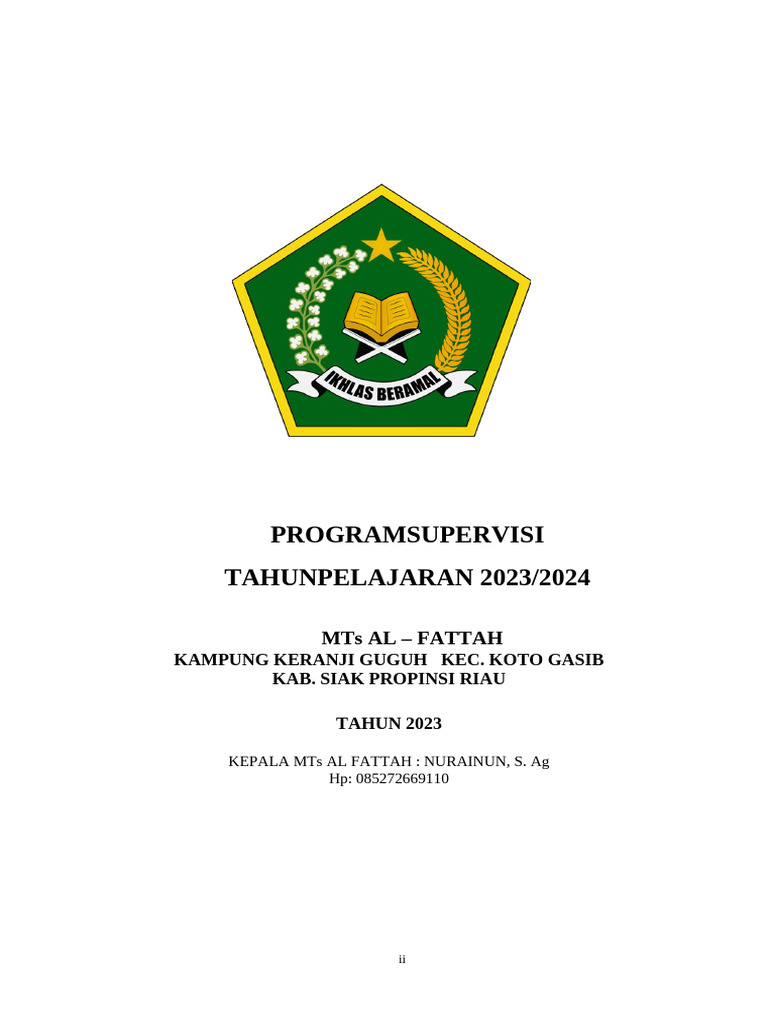 Program Supervisi 23 | PDF