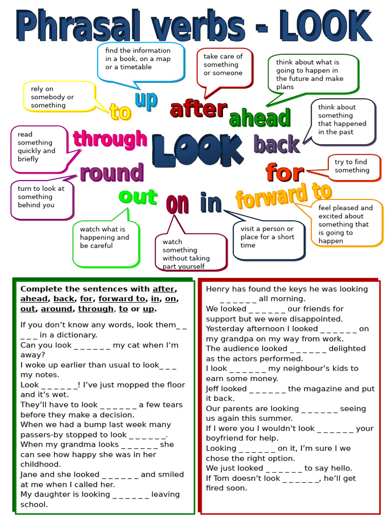 Phrasal Verbs With Look | PDF