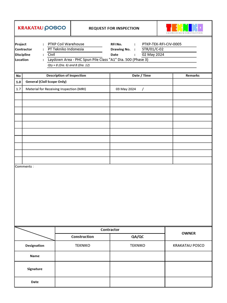 PTKP-TEK-RFI-CIV-0005 | PDF