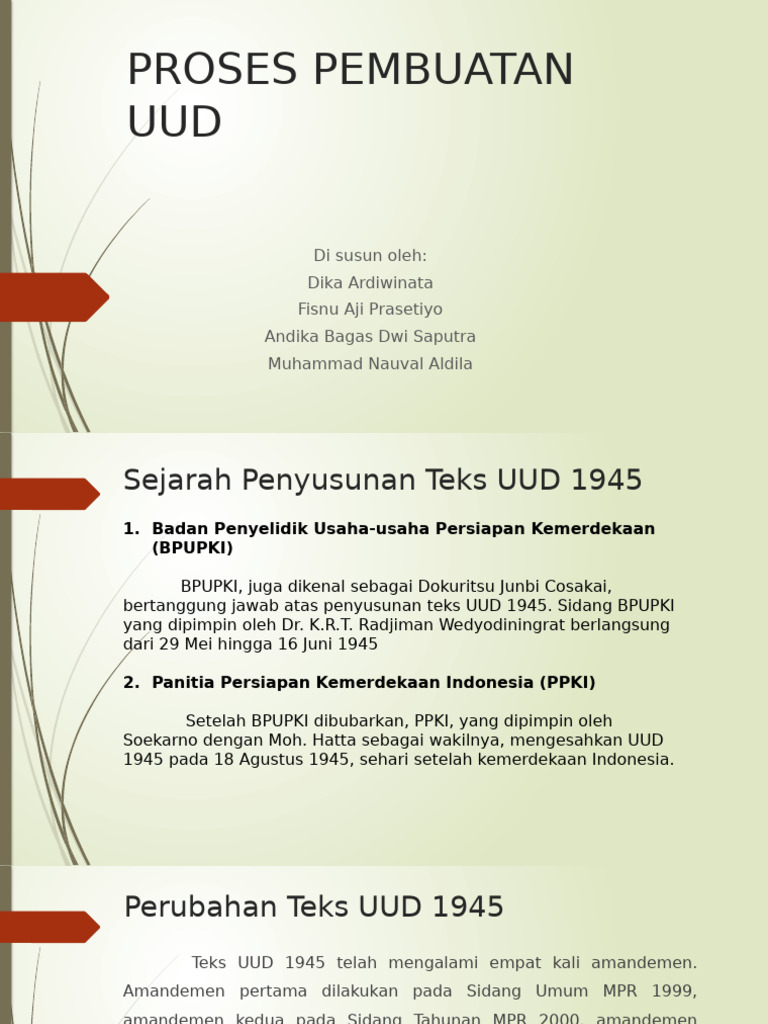 Proses Pembuatan Uud | PDF