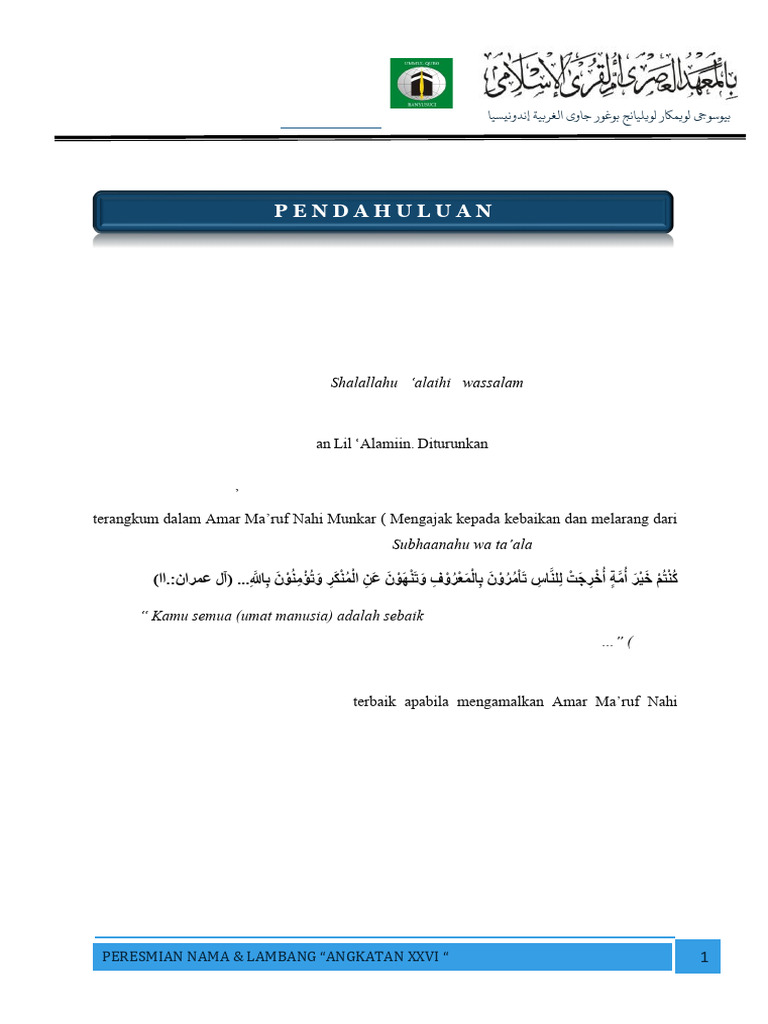 Proposal Peresmian Lambang Xxvi | PDF