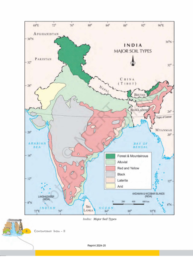 Geo - Soil - Map For Class 10 Cbse Nep2020 Oriented | PDF