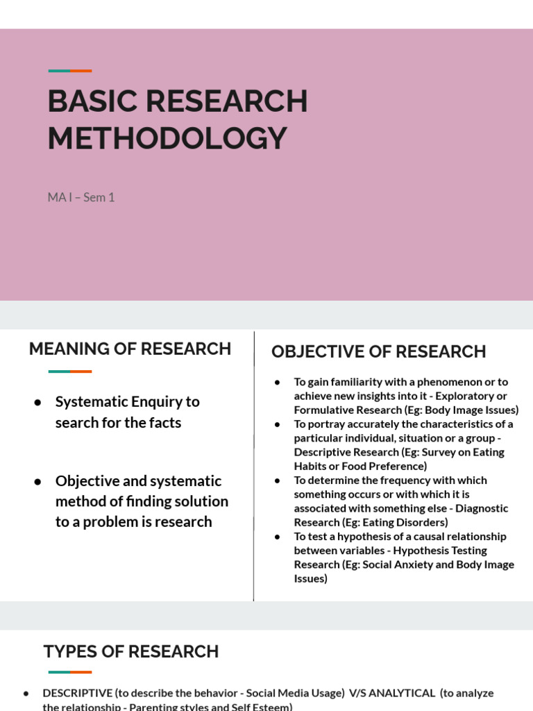BASIC RESEARCH METHODOLOGY | PDF