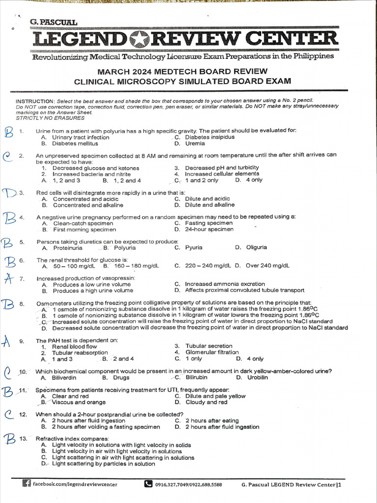 CM Mock Boards | PDF
