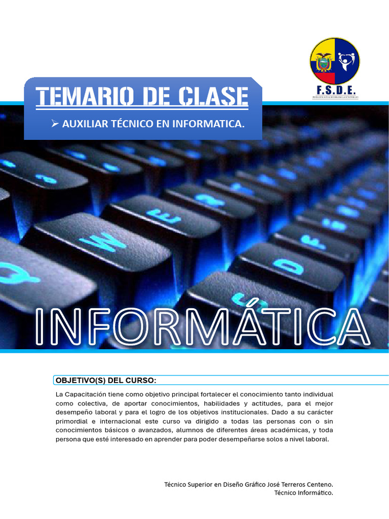 Temario Informatica | PDF