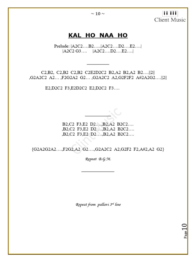 Kal Ho Na | PDF