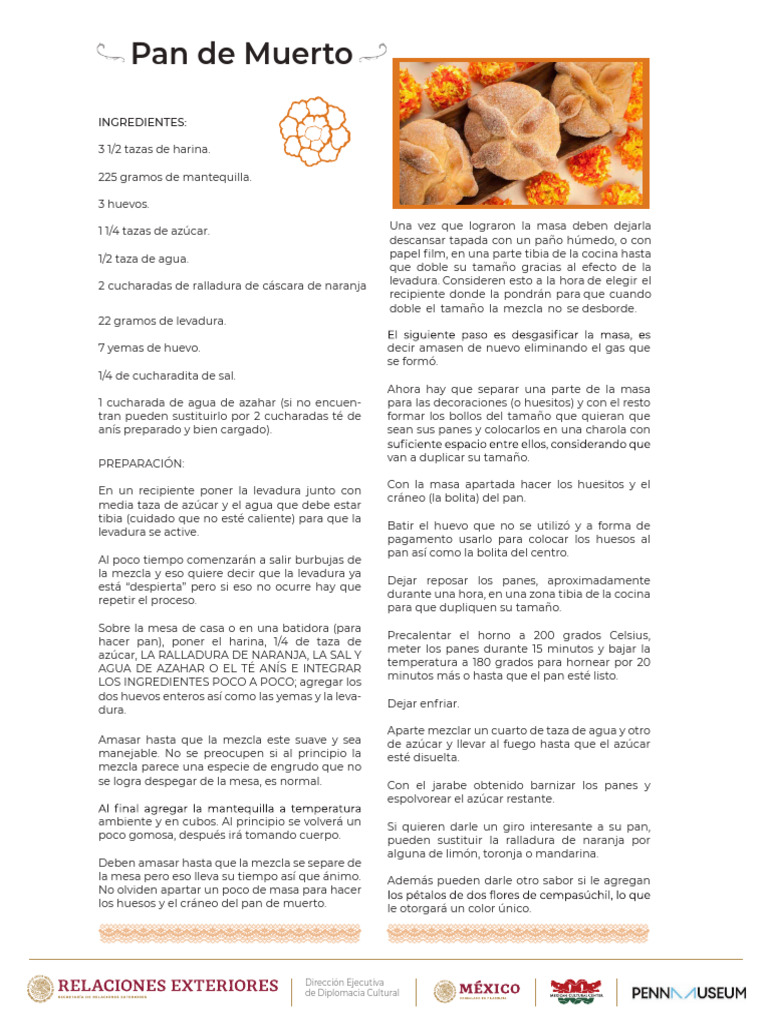 Pan de Muerto | PDF | Panes | Alimentos