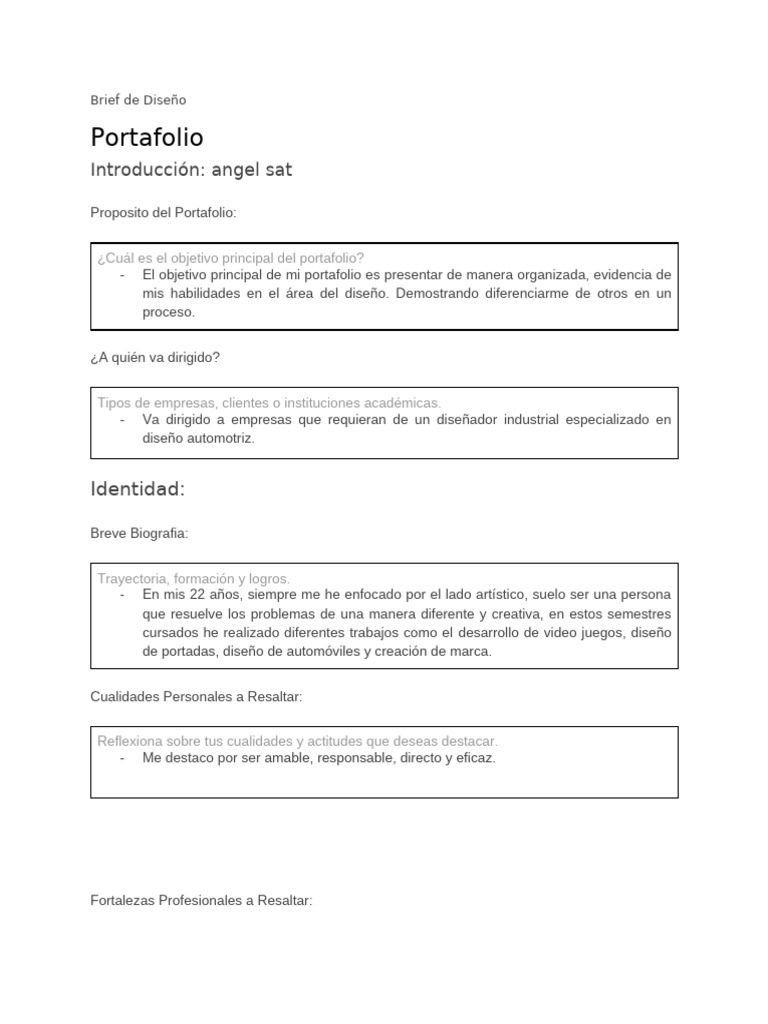 Portafolio Valerie Solano | PDF