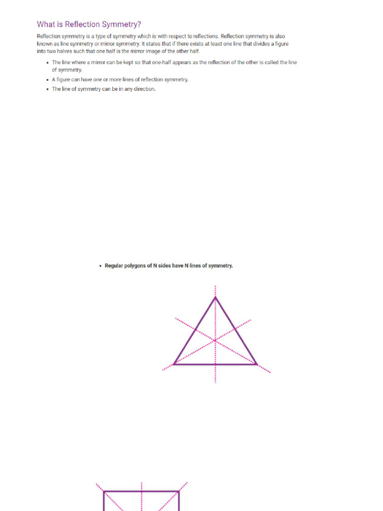 Reflection Symmetry | PDF