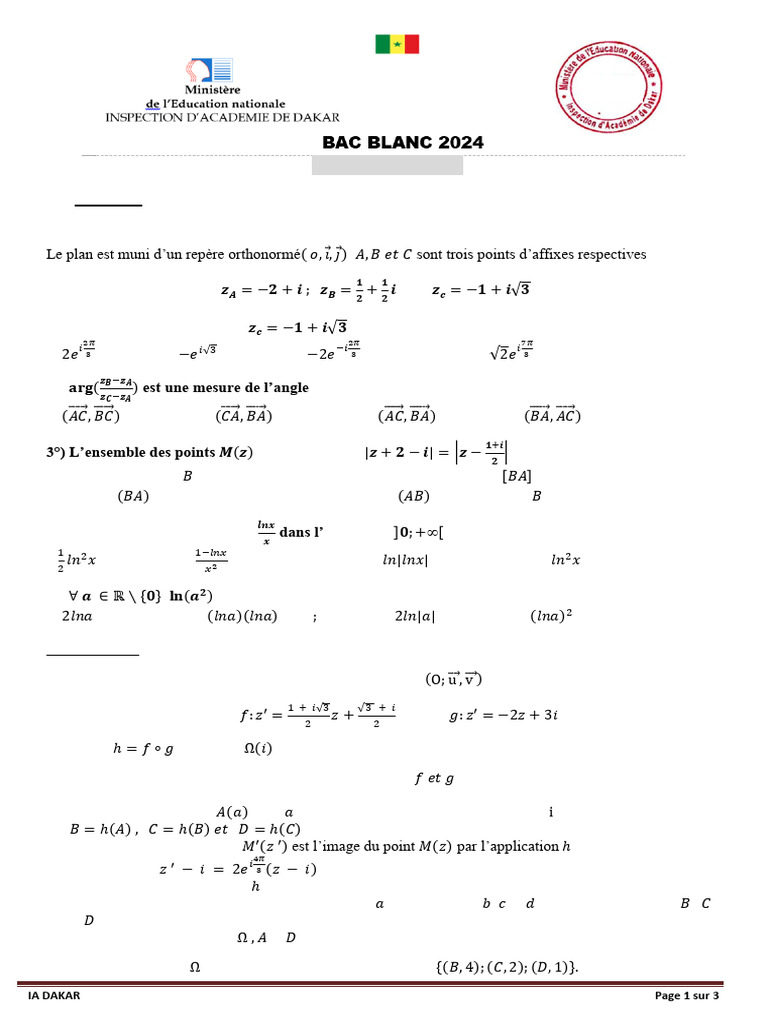 MATHS TS2 (8h-12h) JOUR 2 | PDF