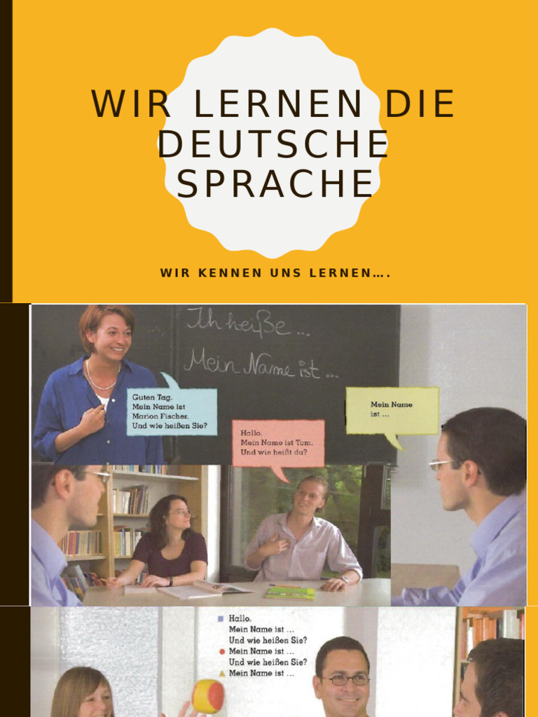 Wir Lernen Die Deutsche Sprache 2 | PDF