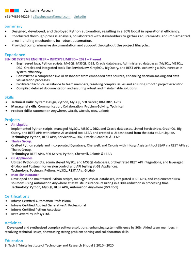 Aakash Python 3+yrs | PDF