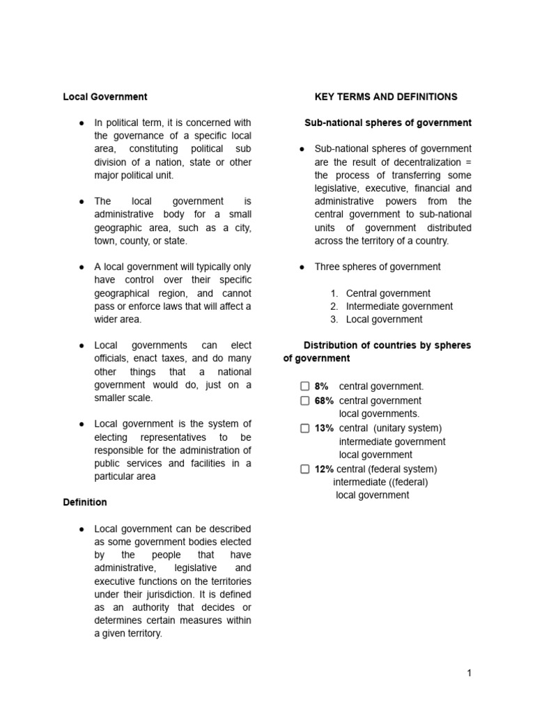Local Government | PDF