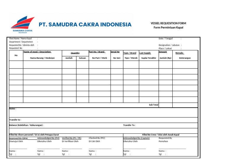 Form Request Sci | PDF