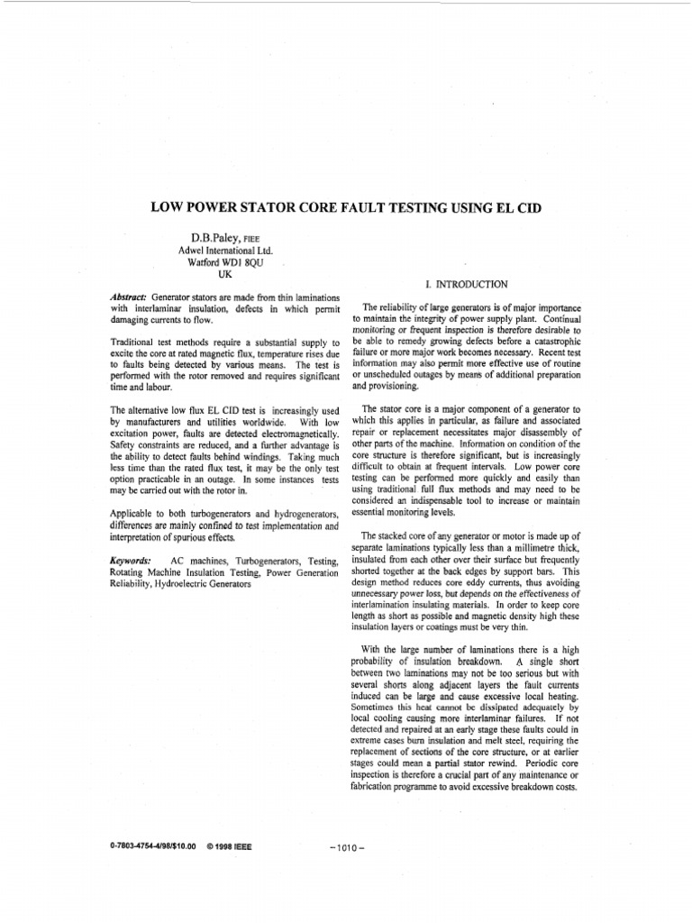 low-power-stator-core-fault-testing-using-el-cid | PDF