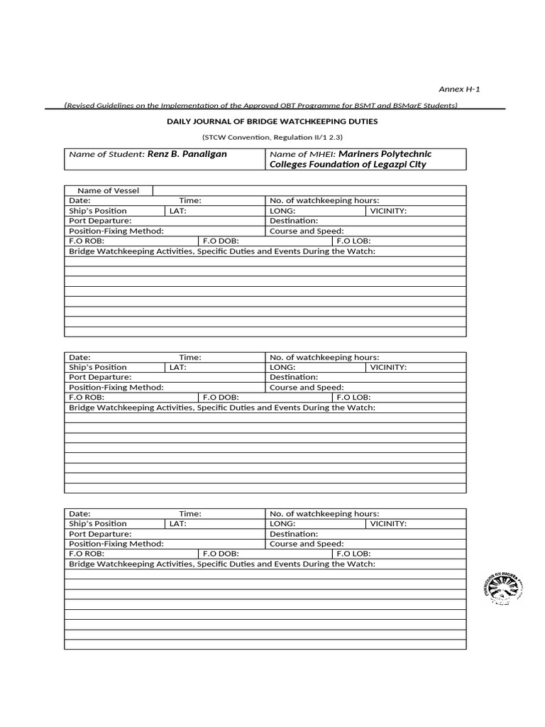 Daily Journal | PDF