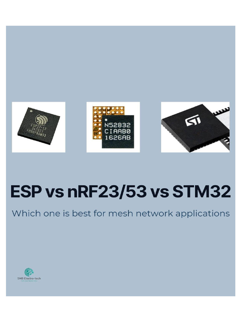 ESP Vs NRF Vs STM | PDF
