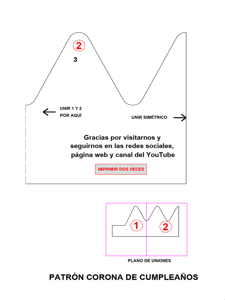 Corona de Cumpleanos Patron 2 | PDF