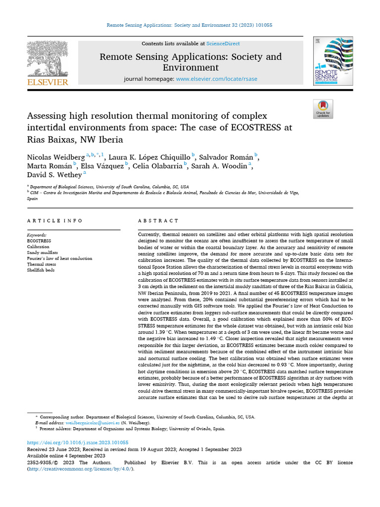 Assessing High Resolution Thermal Monitoring Of Com 2023 Remote Sensing Appl Pdf