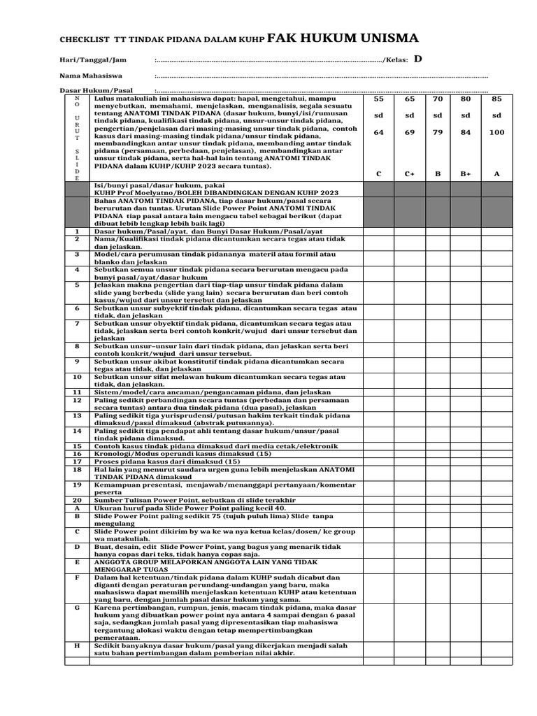 TT PP TP DLM Kuhp D 2024 | PDF