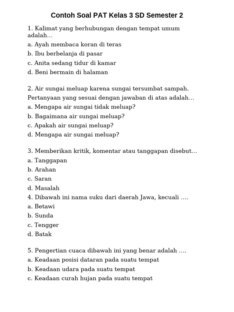 Soal Latihan Buat Cucu Pak Surachman | PDF
