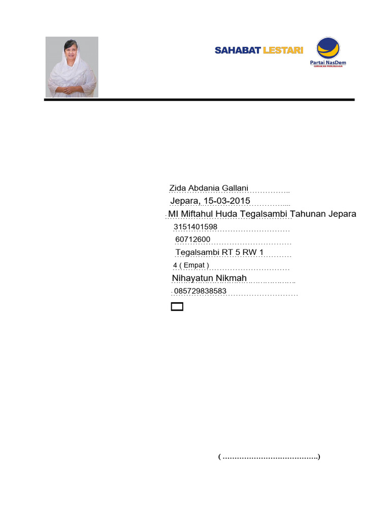 Formulir Pip 2024 | PDF