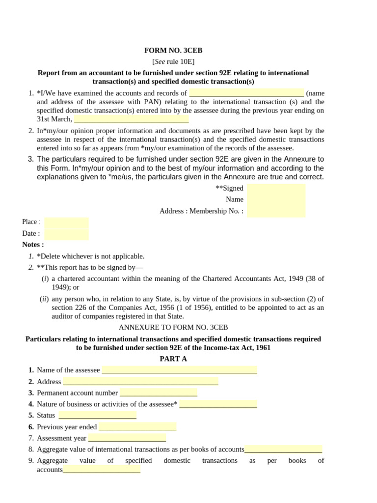 Form 3CEB | PDF