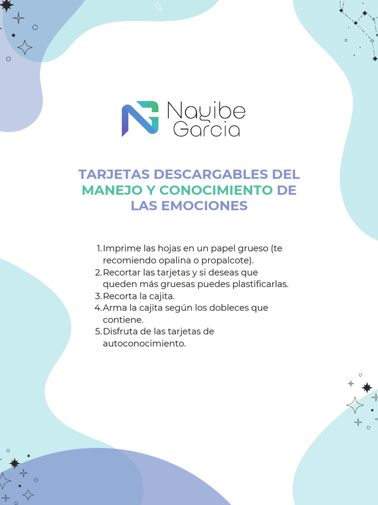 Tarjetas Emociones - NAyibe Garcia | PDF