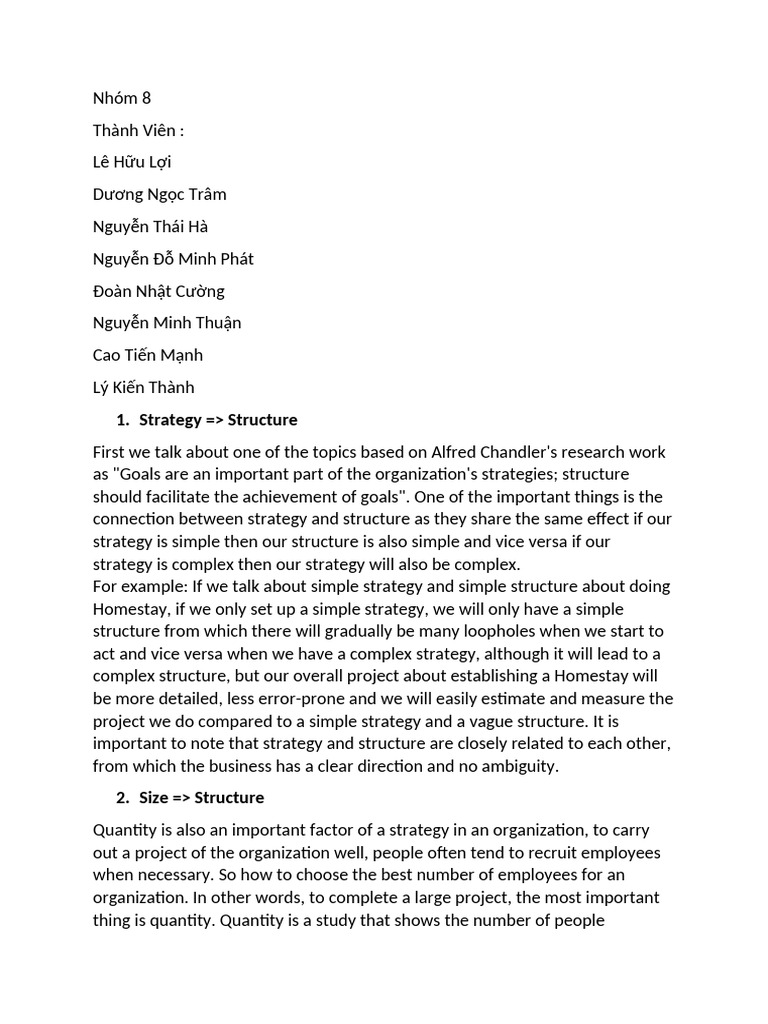 SELF STUDY 1 QTH Group 8.. | PDF | Organizational Structure | Social Psychology