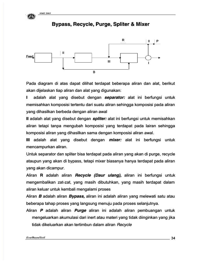 Recycle by Pass Purge Mixer | PDF