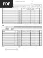 Editable Template For Basketball Scoreboard | PDF | Sports | American ...