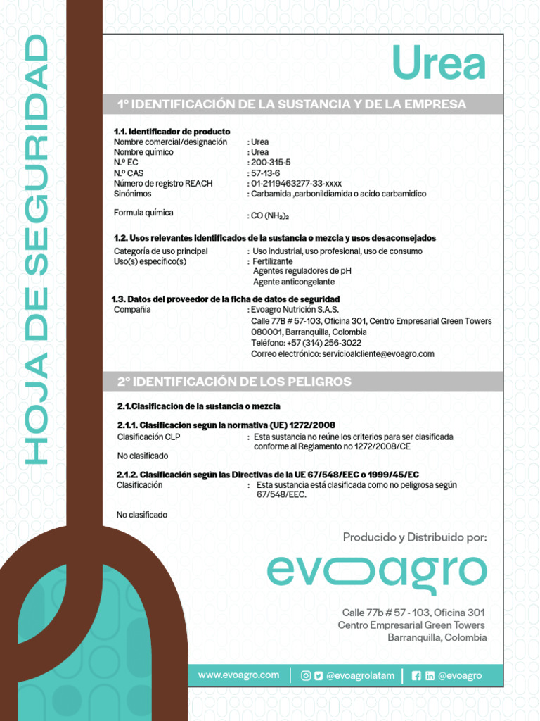 Ficha de Seguridad Urea_240501_102733 | PDF