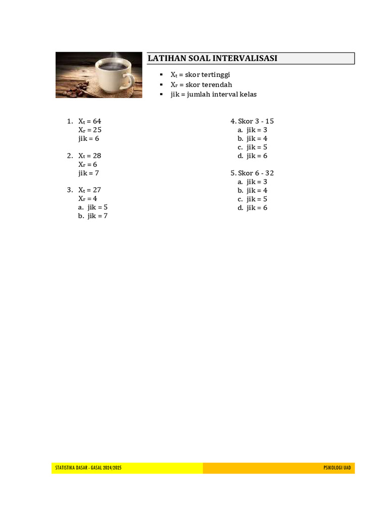 (1) Tdf_latihan Soal Intervalisasi | PDF