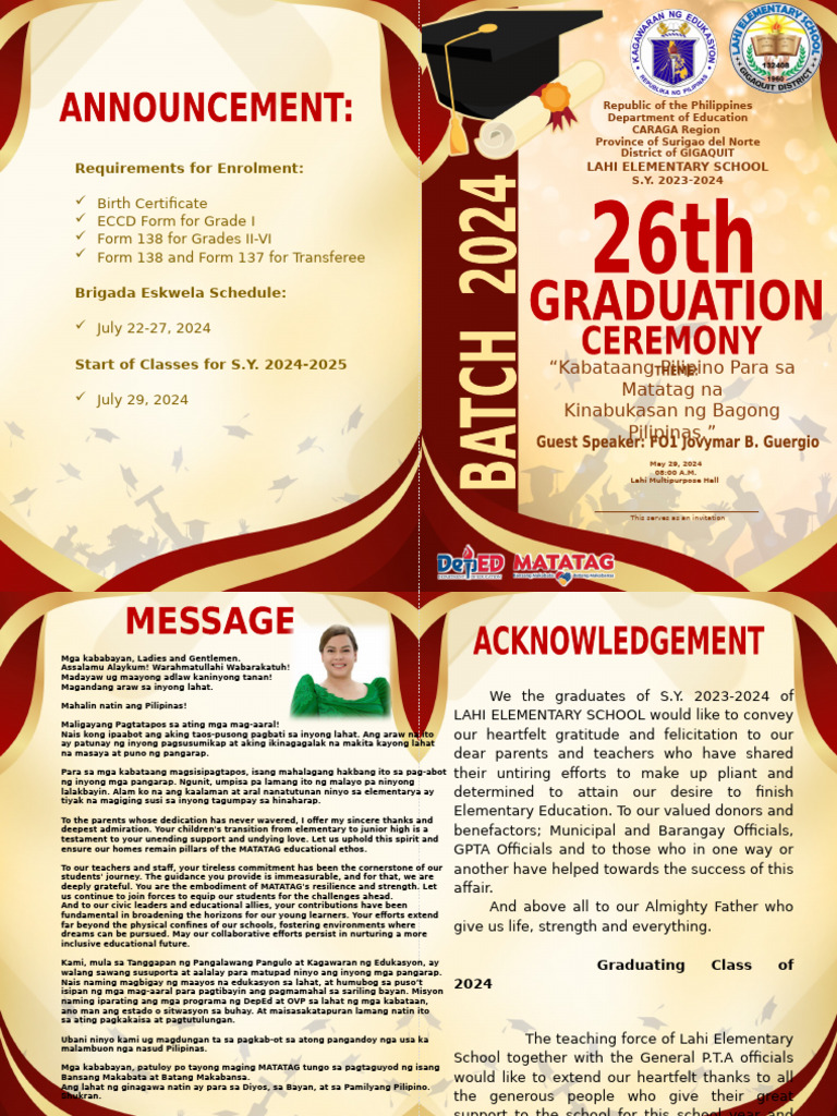 GraduationProgram FINAL | PDF