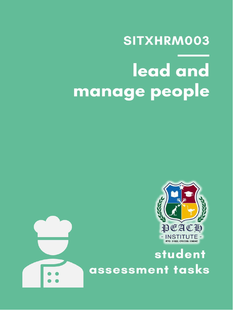 SITXHRM003 - Student Assessment Tasks | PDF