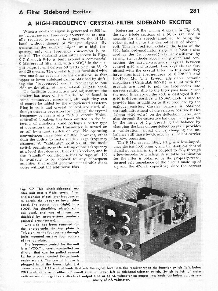 7360 SSB Exciter1 | PDF