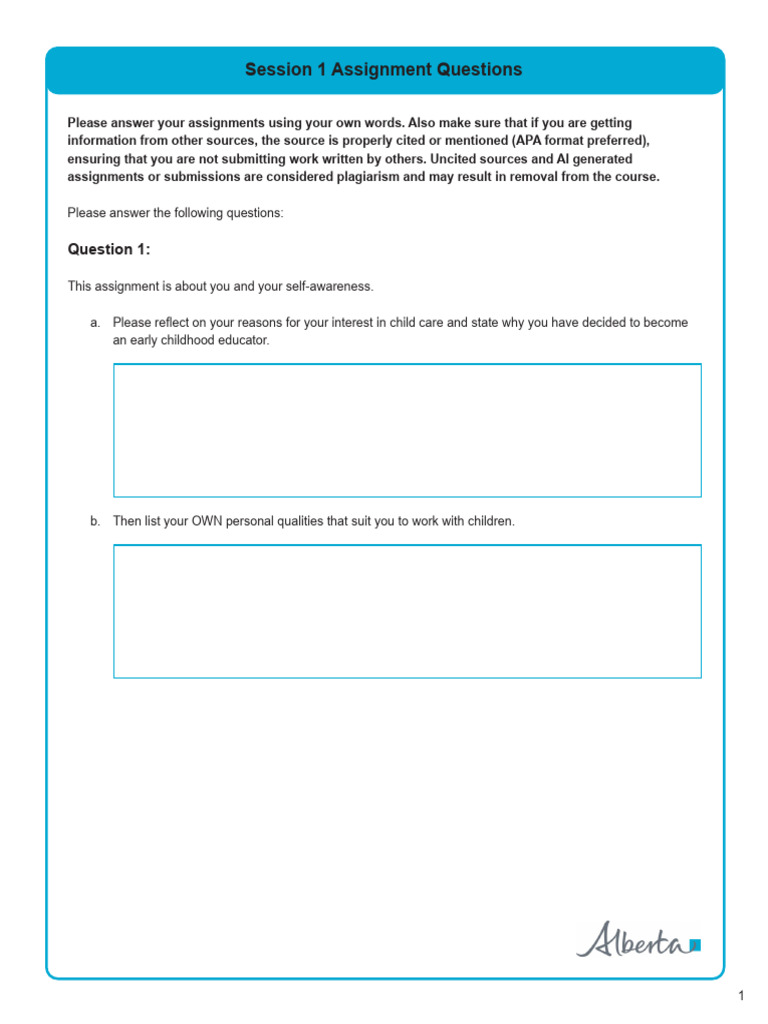 Child Care Answer To 1 | PDF