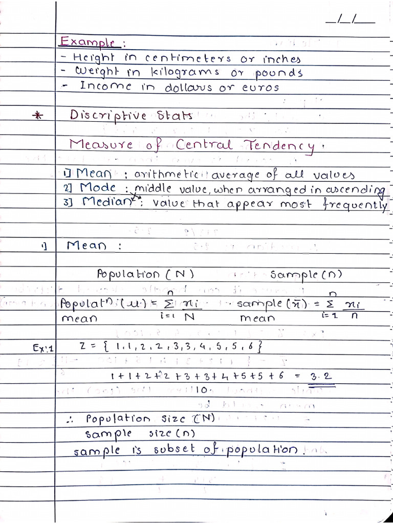 Descriptive Statistics For Data Science and Data Analytics | PDF