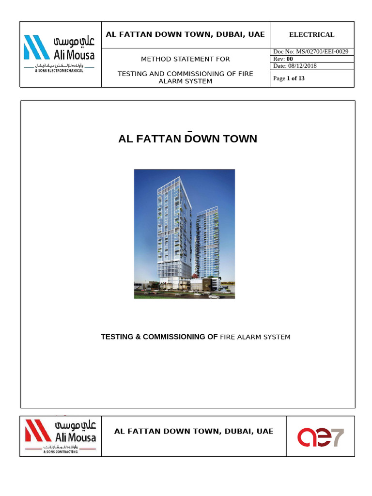 2.MS - Testing & Commissioning FA System | PDF