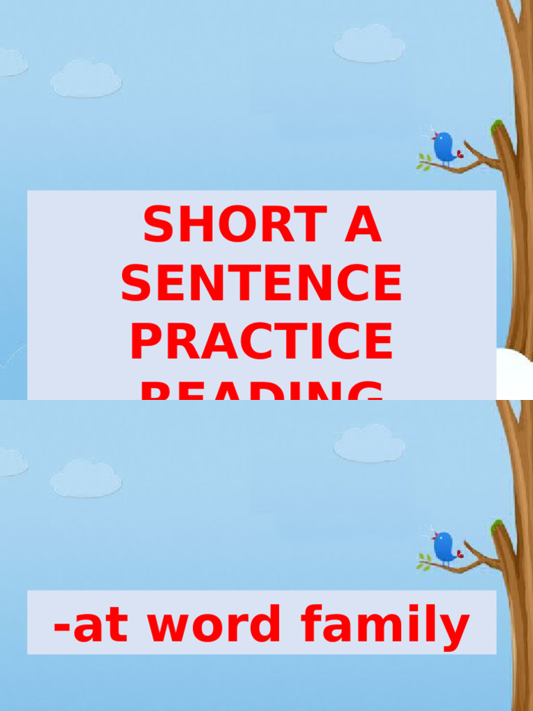 SHORT A SENTENCES | PDF