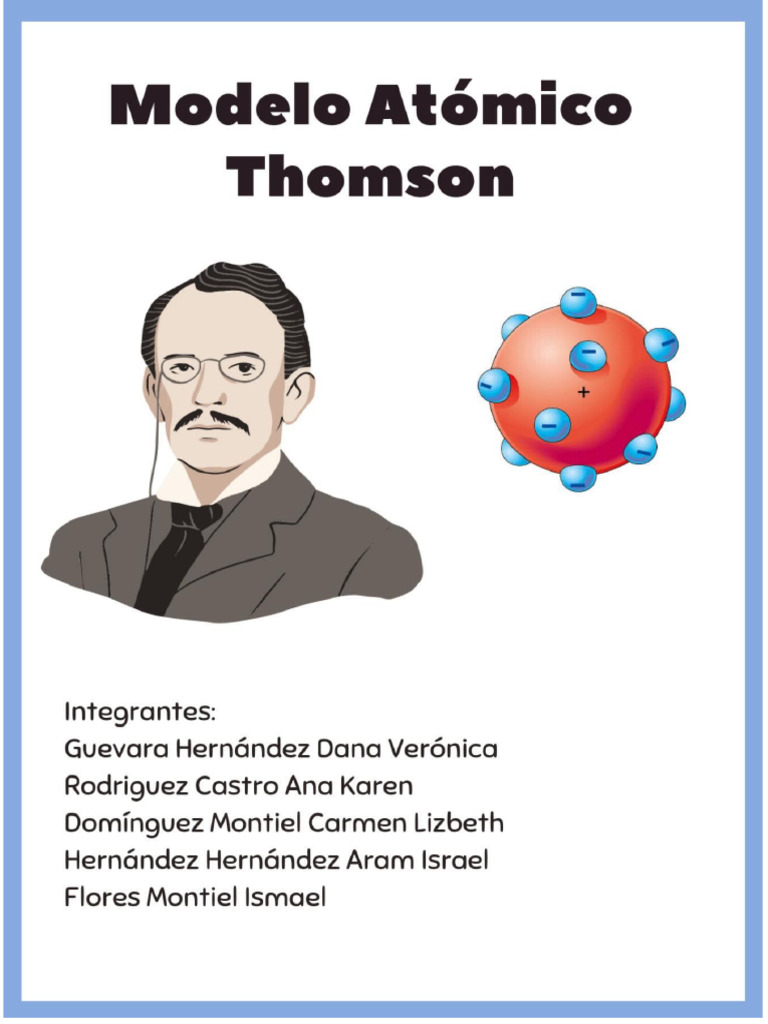 Modelo Atómico de Thomson | PDF | Átomos | Electrón