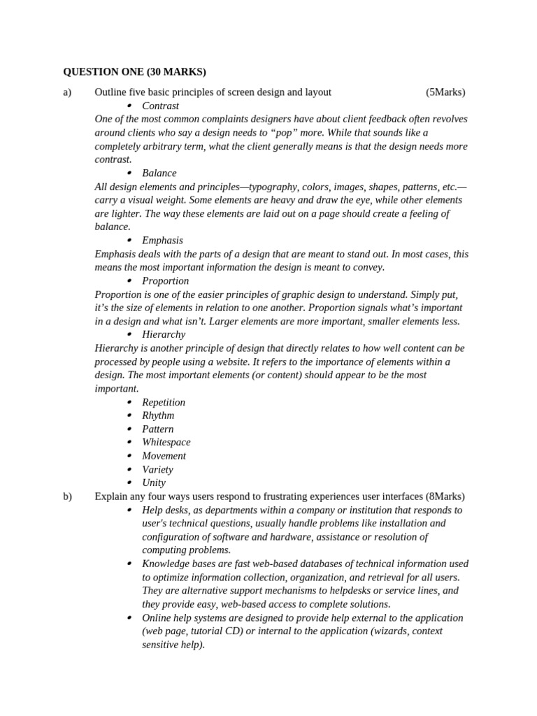 Supplementary Exam Marking Scheme | PDF